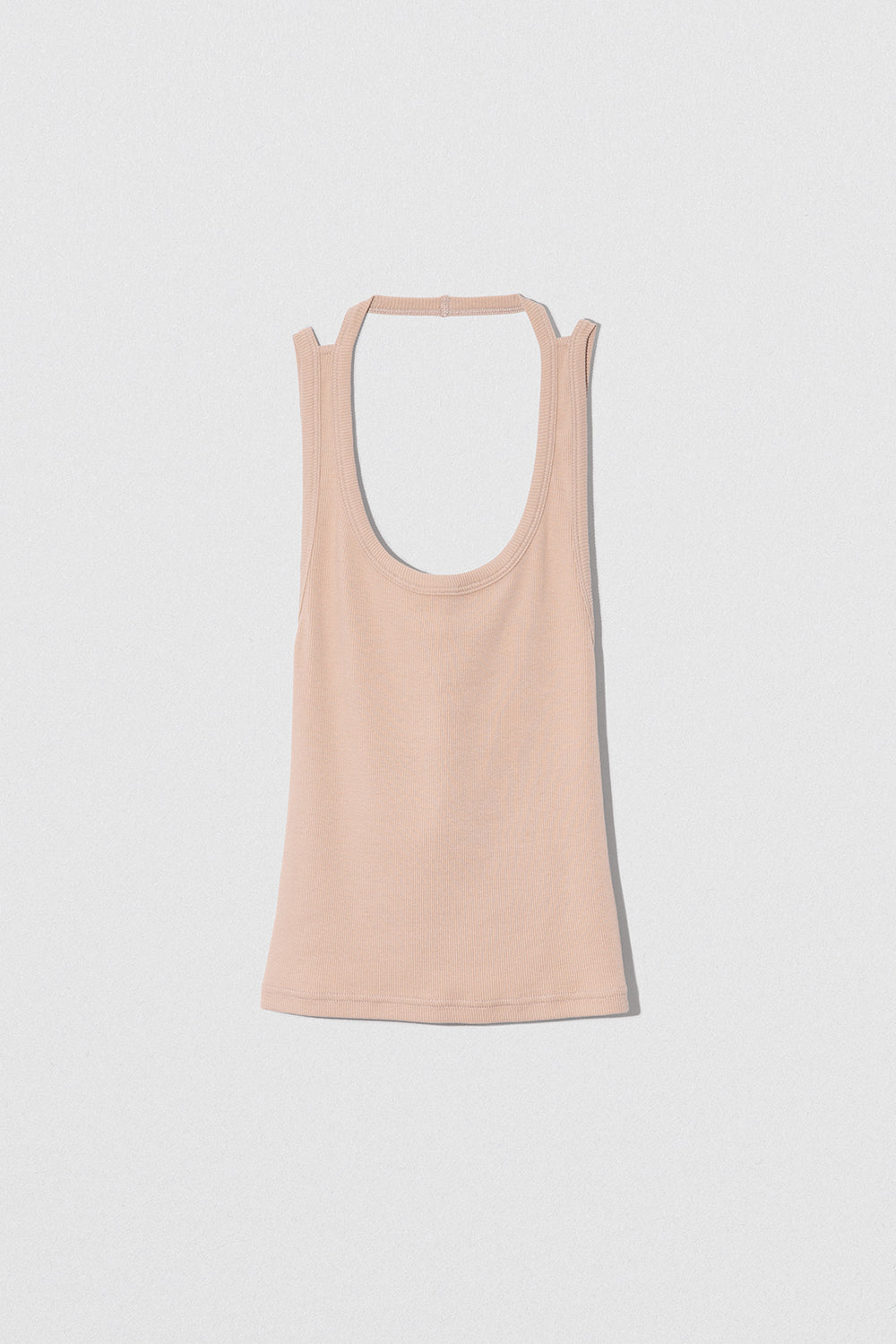 BLANK TANK TOP MINK COTTON RIB – BY FAR
