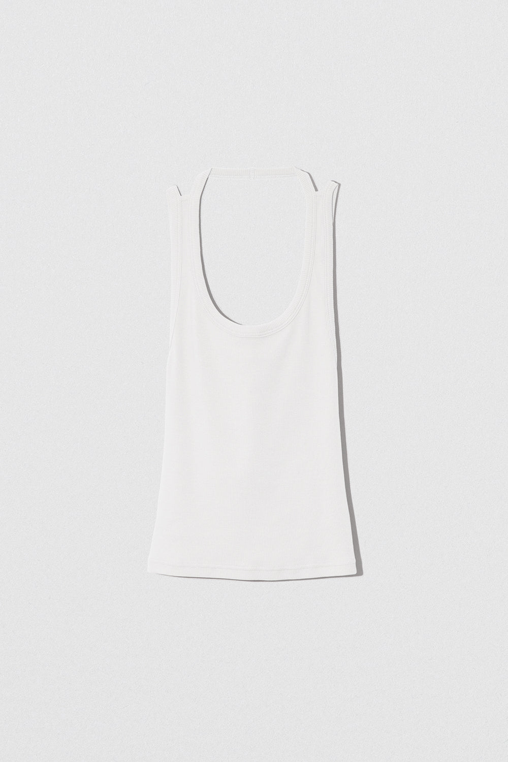BLANK TANK TOP NATURAL WHITE COTTON RIB – BY FAR
