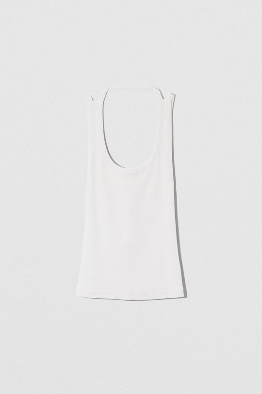 BLANK TANK TOP NATURAL WHITE COTTON RIB – BY FAR